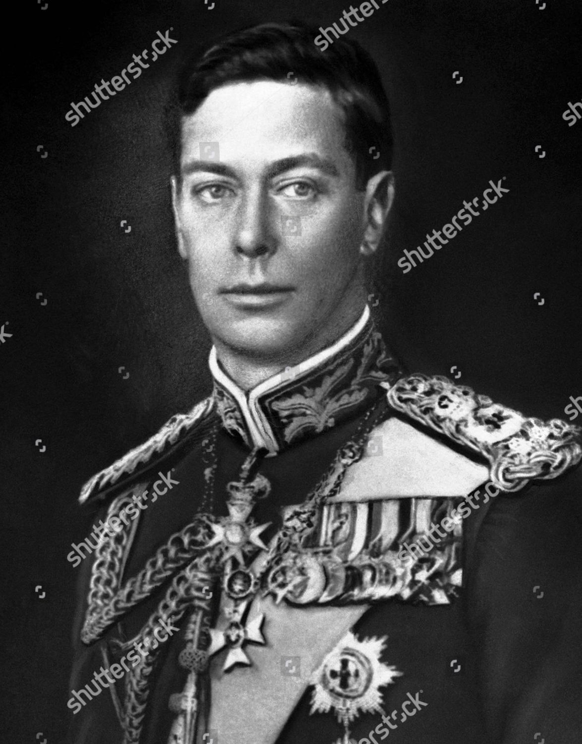 King George Vi England Formal Photo Editorial Stock Photo - Stock Image ...