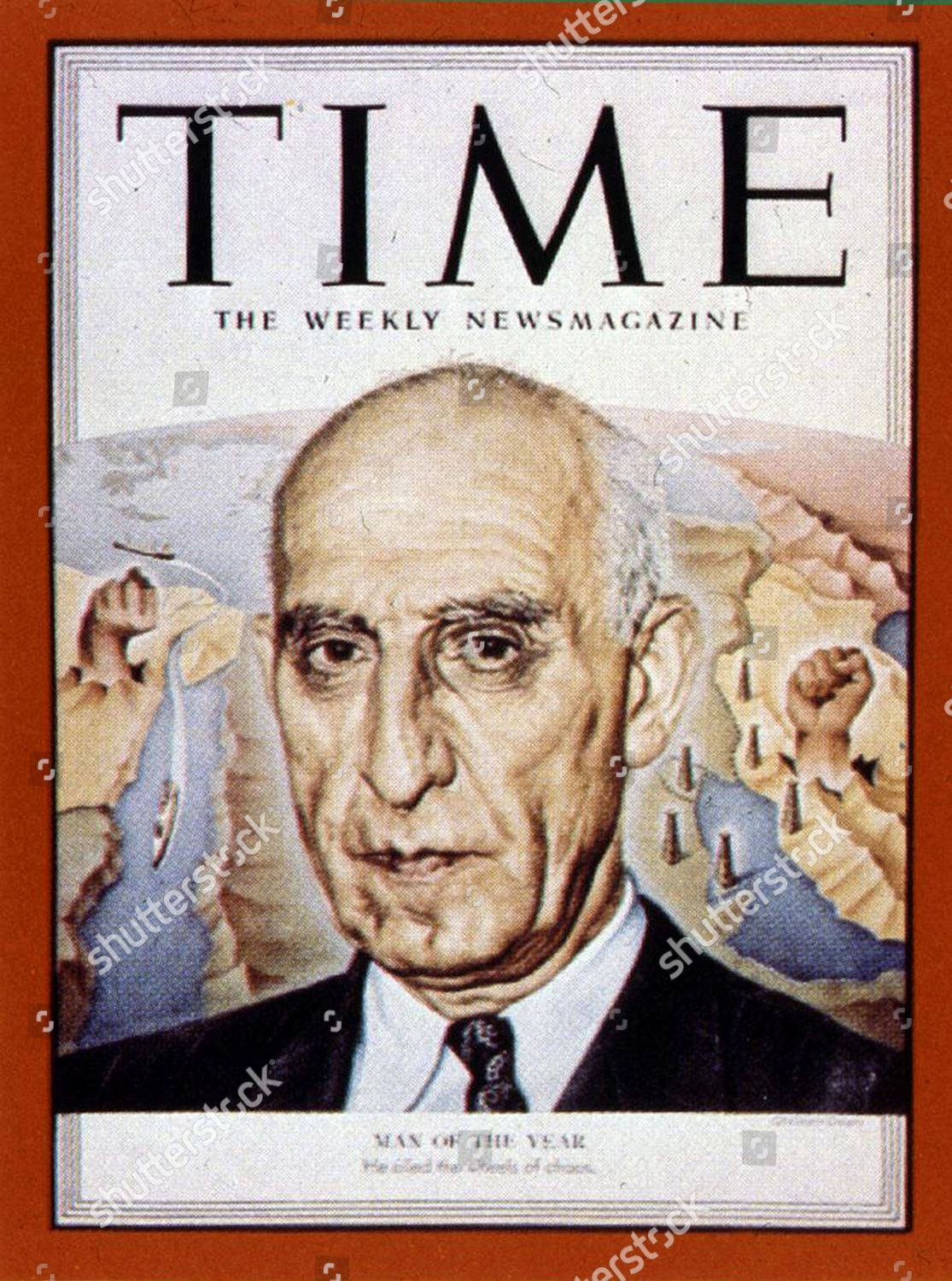 Mossadeq 1951 Man Year Time 1952 Editorial Stock Photo - Stock Image ...
