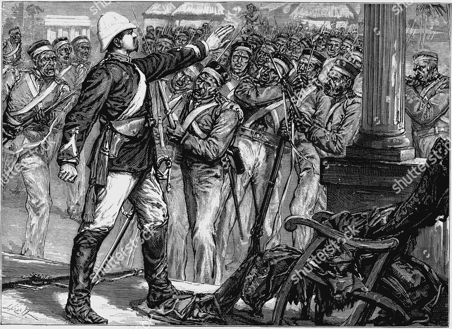 Indian Mutiny Sepoy Mutiny 18571859 Lt Editorial Stock Photo - Stock ...