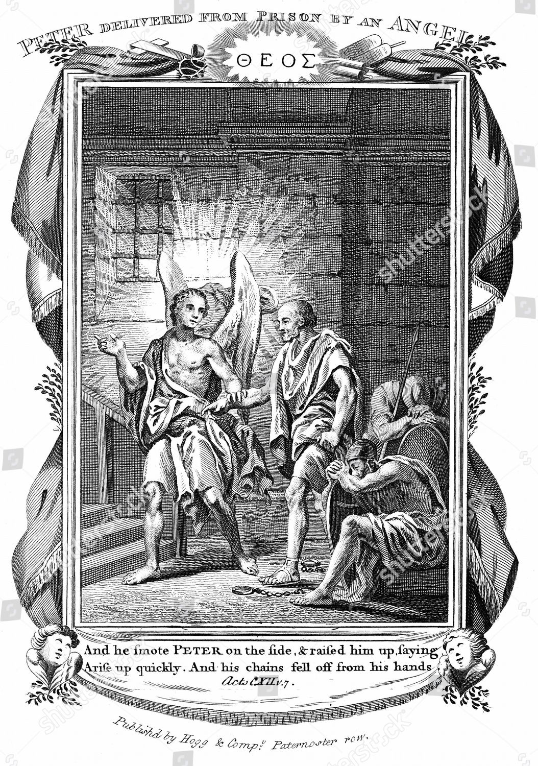 Angel Delivering St Peter Prison While Editorial Stock Photo - Stock ...