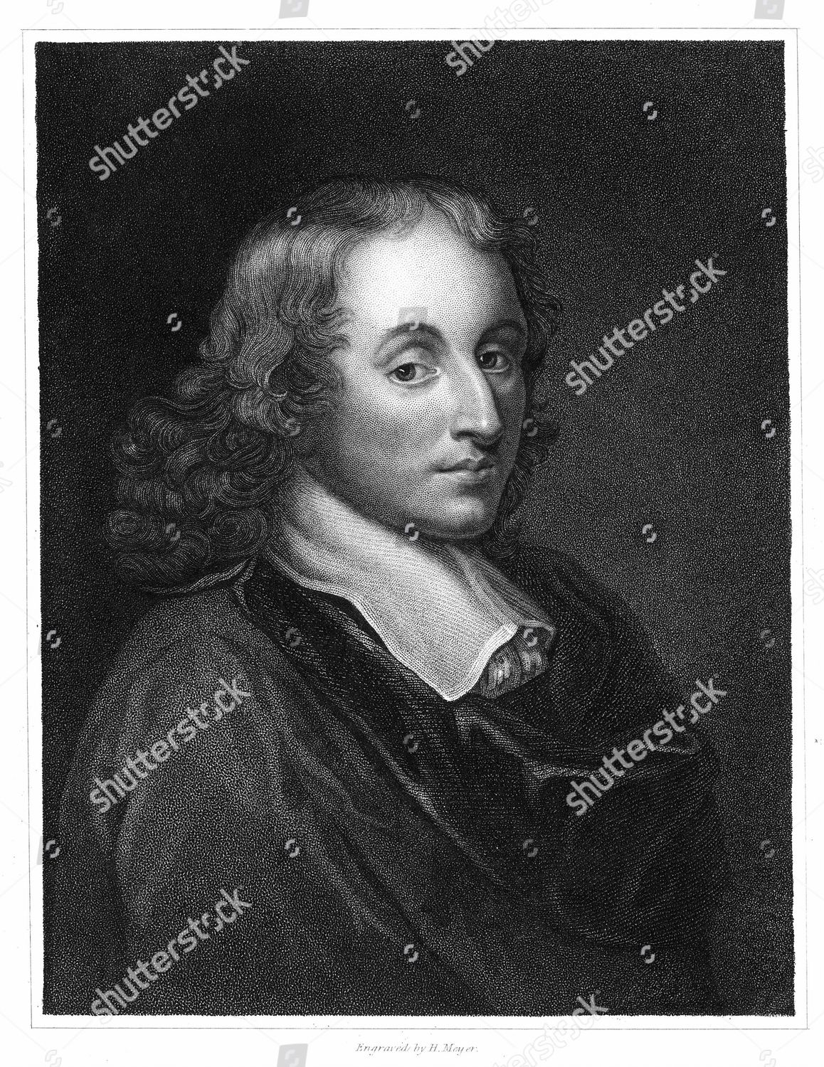 Blaise Pascal 162362 French Philosopher Mathematician Editorial Stock ...