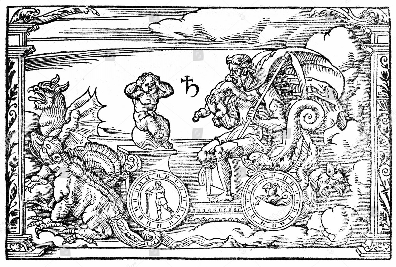 Saturn Greek Kronos Roman God Time Editorial Stock Photo - Stock Image ...