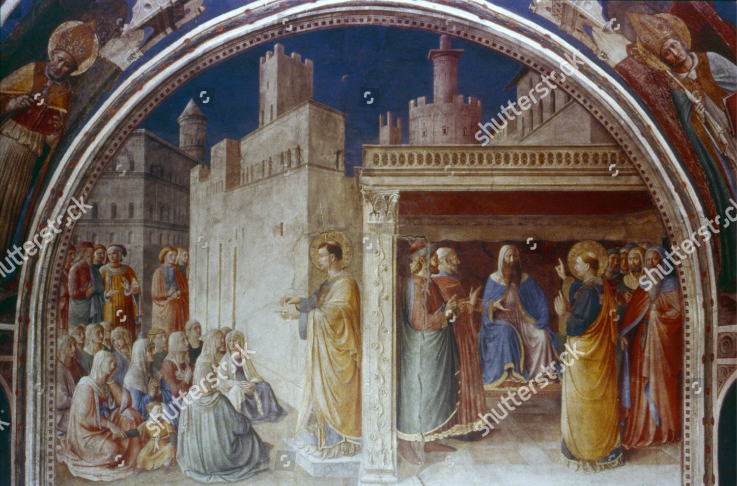 St Stephen Preaching Fra Angelico Guido Editorial Stock Photo - Stock ...