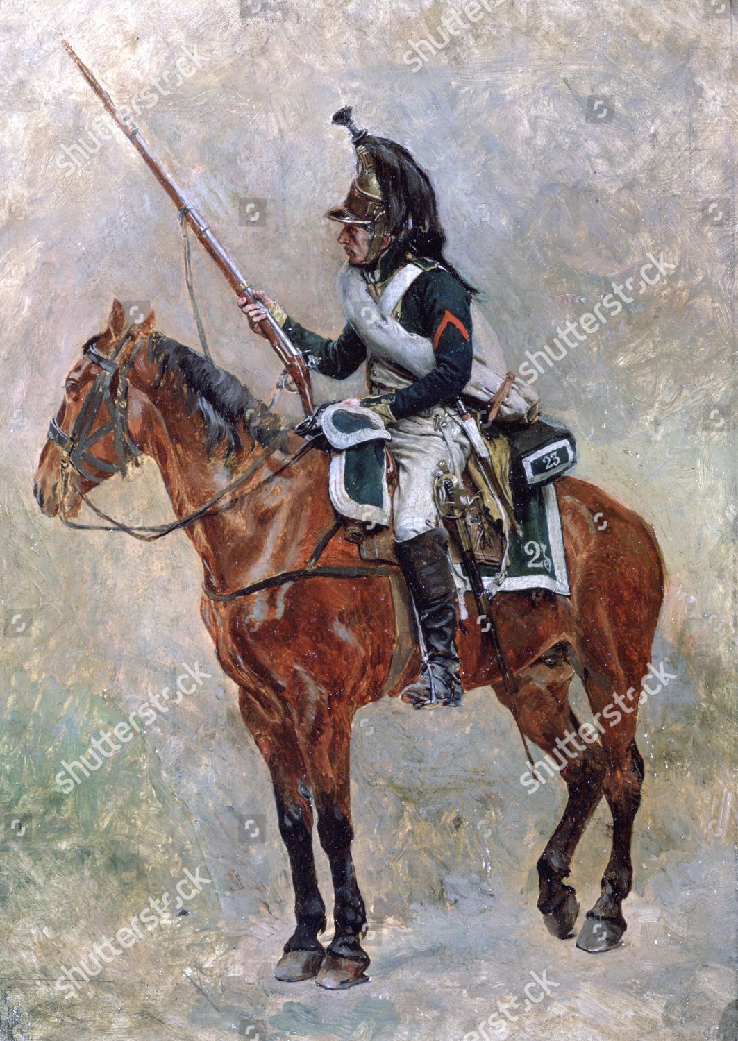 Mounted Dragoon Jean Louis Ernest Meissonier Editorial Stock Photo ...
