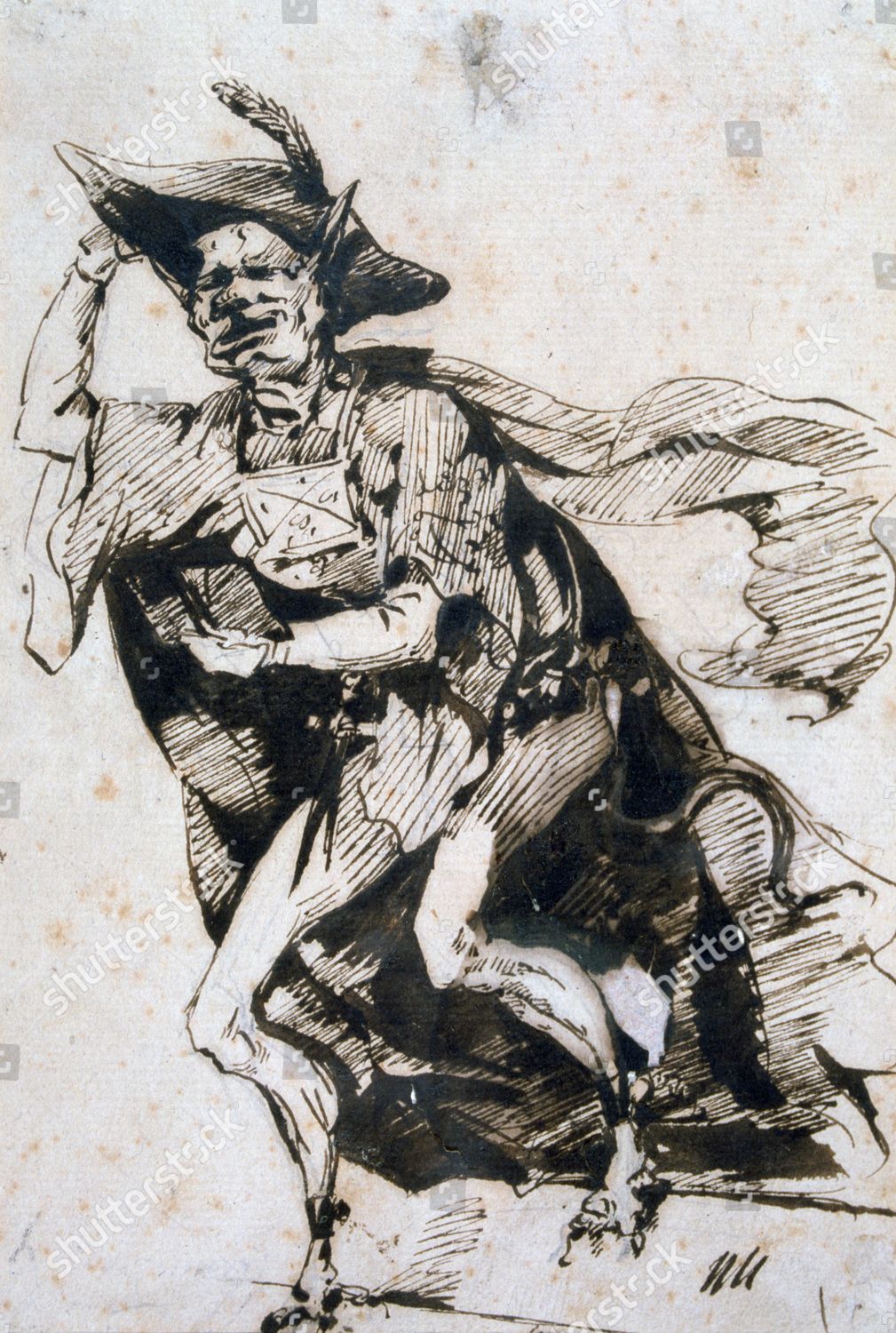 Don Basilio Pen Ink Sketch Character Editorial Stock Photo - Stock ...