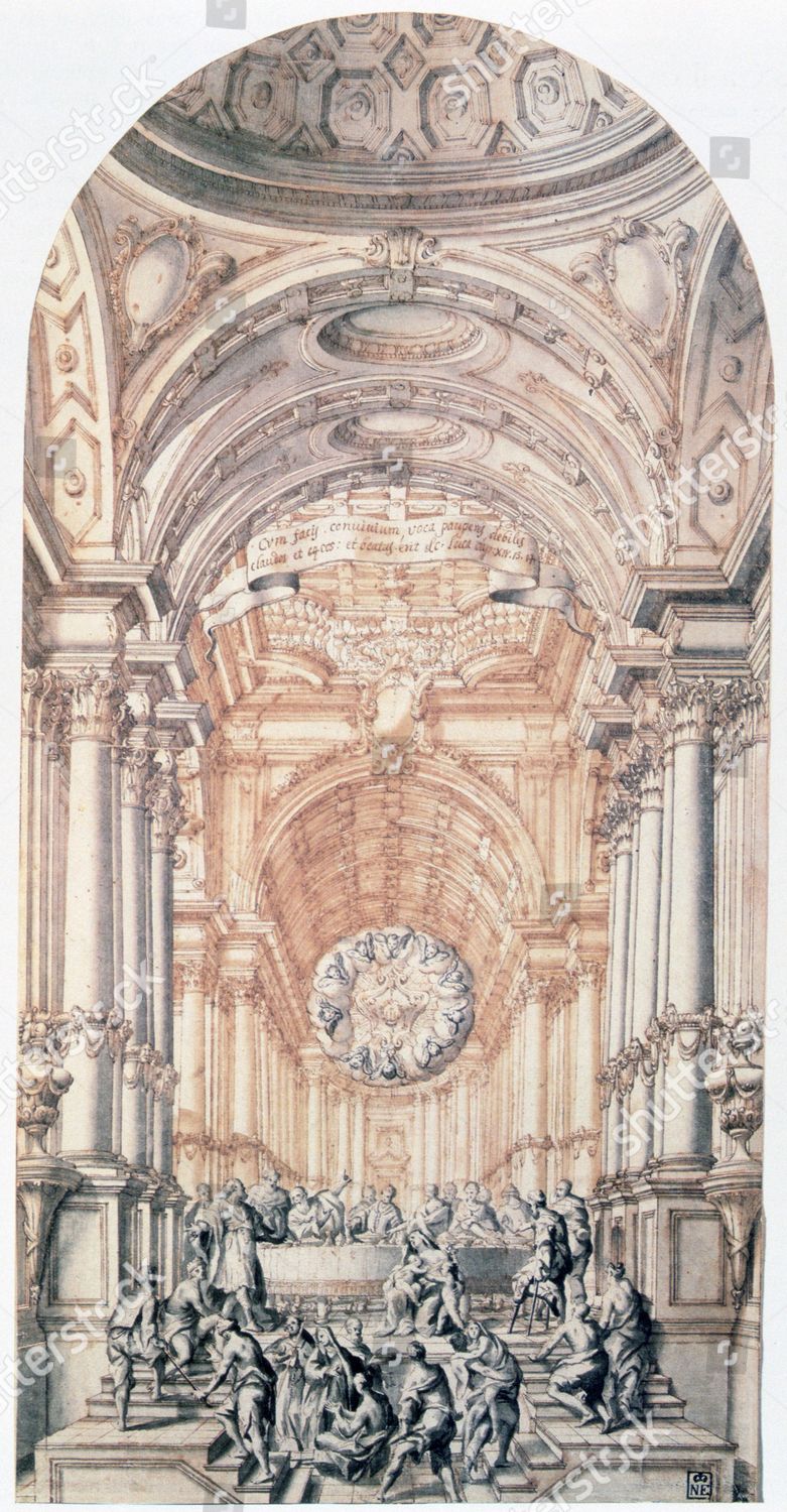 Decor Design Giuseppe Galli Da Bibiena Editorial Stock Photo - Stock ...