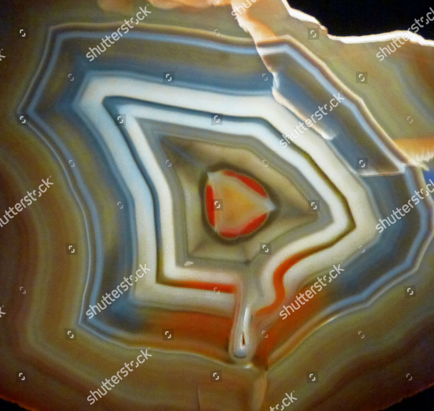 Agate Rock Crosssection Editorial Stock Photo - Stock Image | Shutterstock