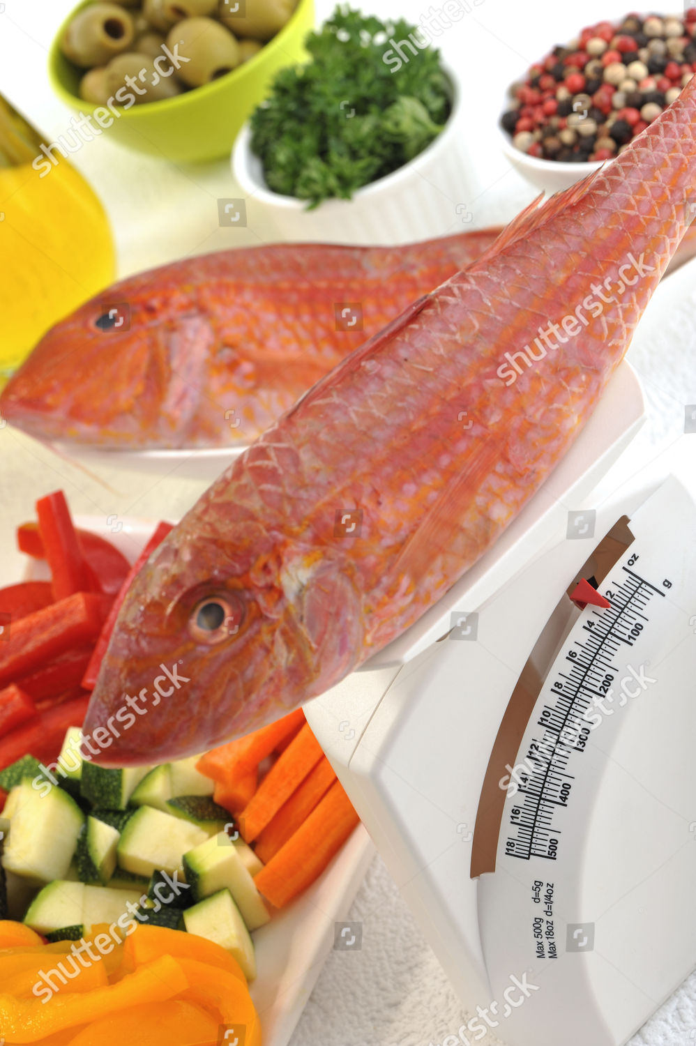 Healthy Food Fish Vegetables Editorial Stock Photo - Stock Image ...