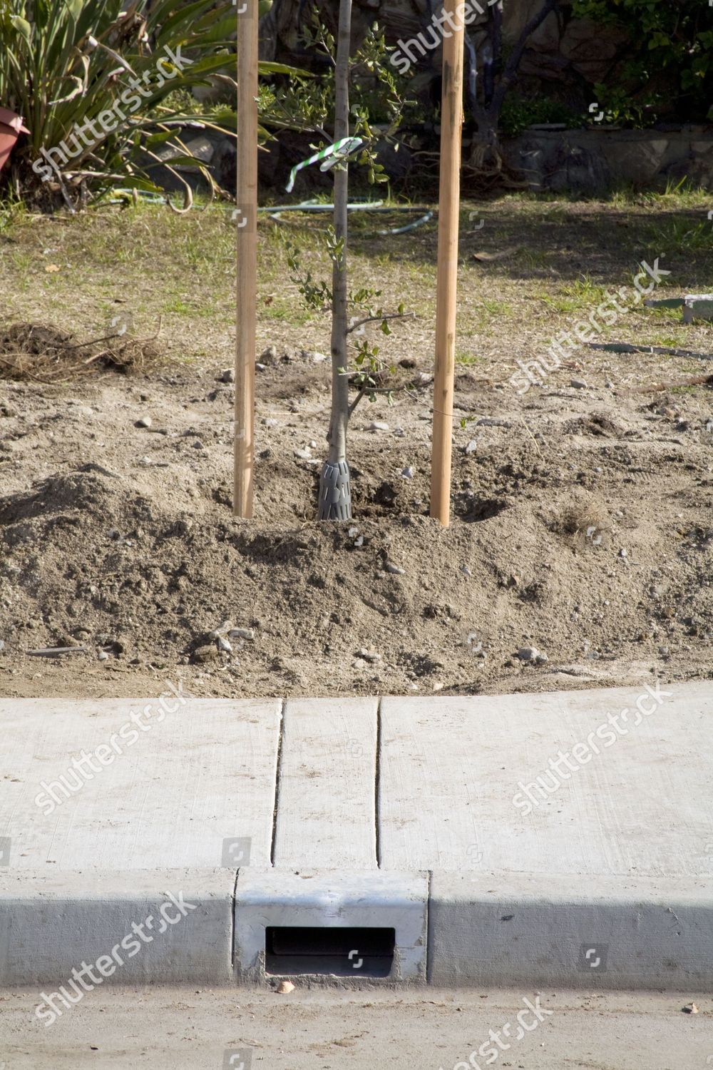 Stormwater Management Recently Constructed Curb Cut Editorial Stock ...