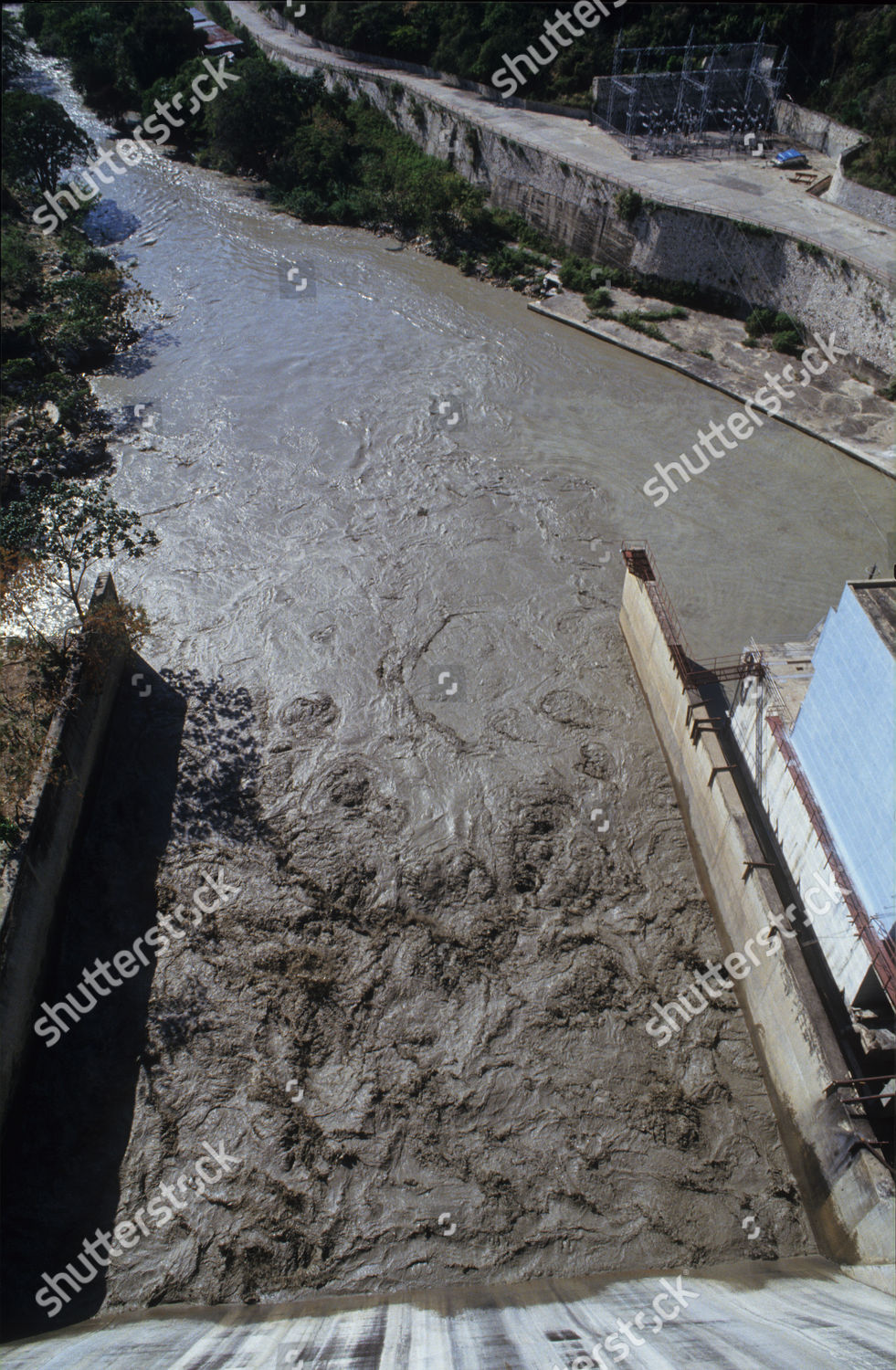 Silted Dam Reservoir Haiti Central Plateau Editorial Stock Photo ...