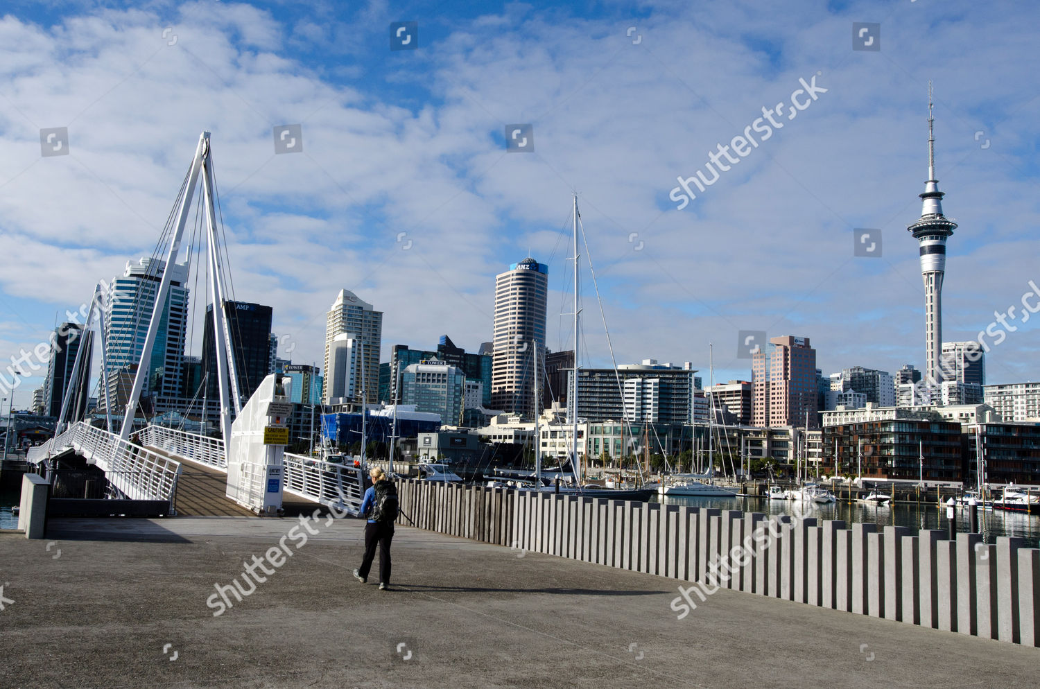 Wynyard Crossing Auckland Viaduct Harbour Basin Editorial Stock Photo ...