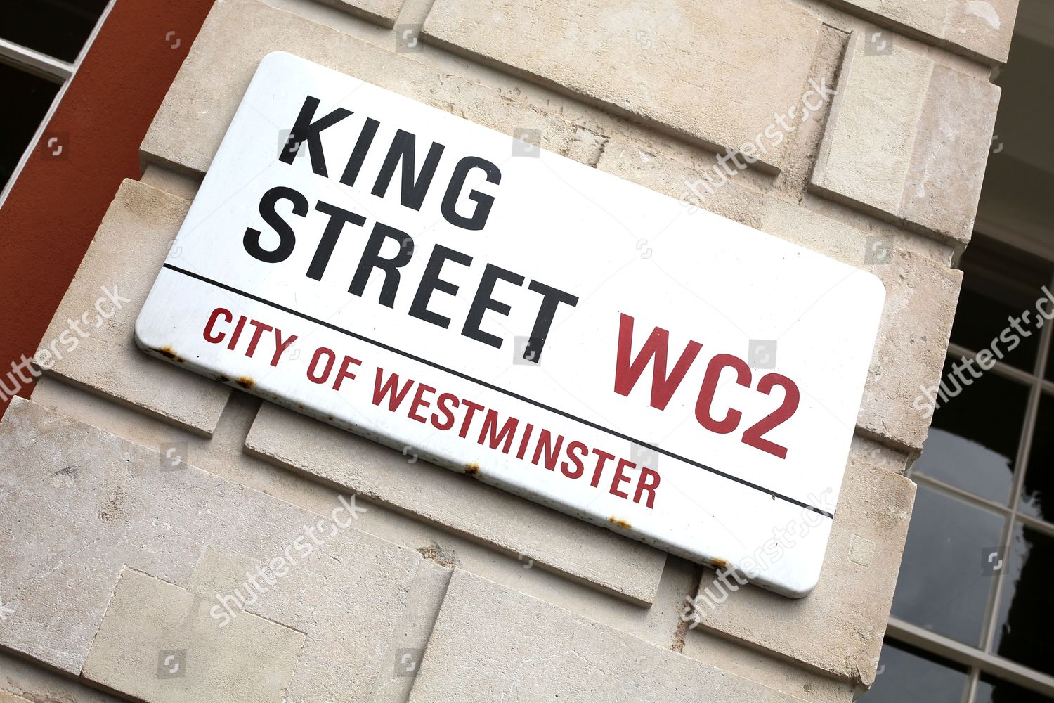King Street Road Sign London England Editorial Stock Photo - Stock ...