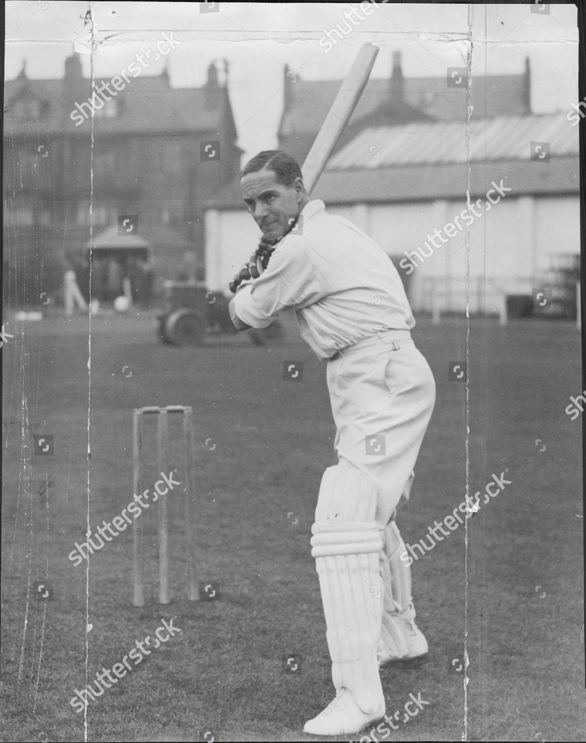 Yorkshire Cricketer Herbert Sutcliffe Herbert Sutcliffe Editorial Stock ...
