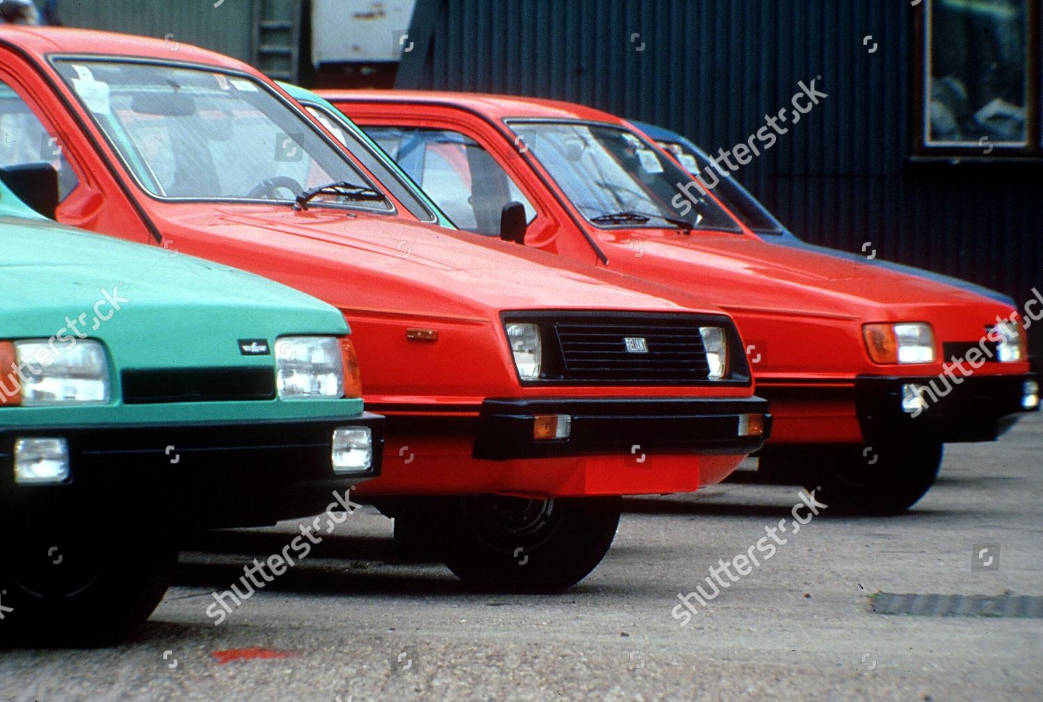 Reliant Robin Cars Outside Reliant Factory Editorial Stock Photo ...