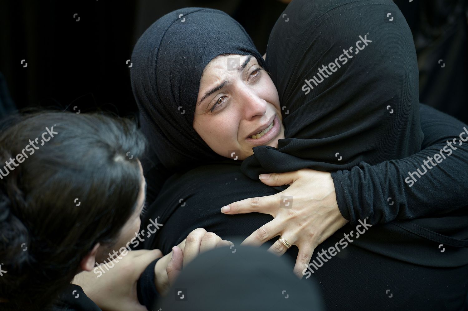 Mourner Crying Funeral Salah Aldin Mosque Editorial Stock Photo - Stock ...