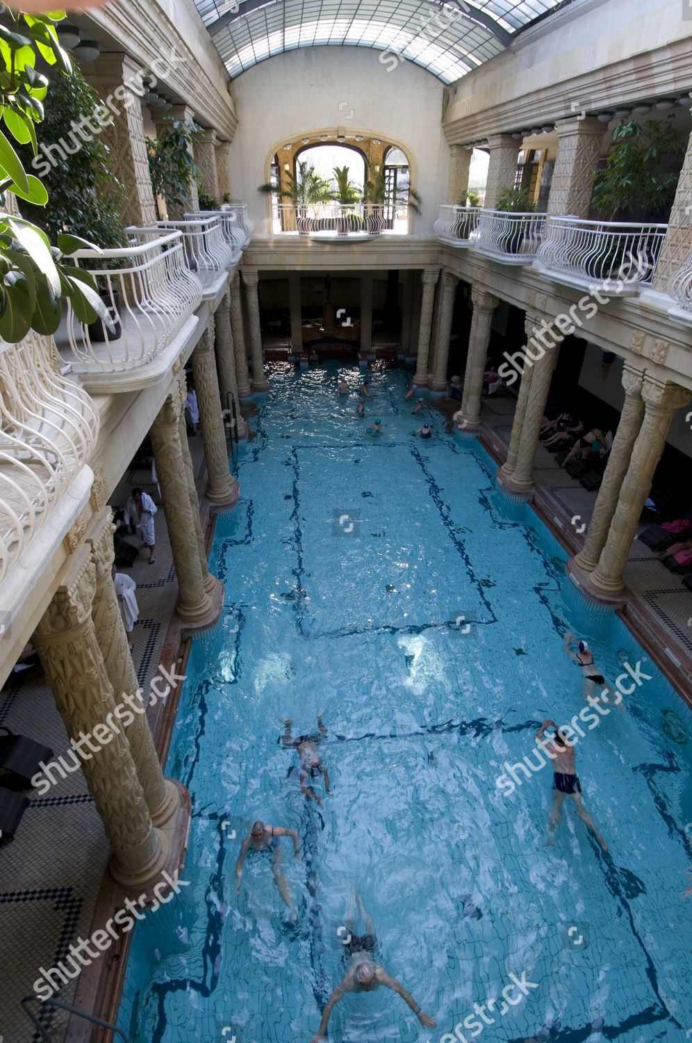 Bathers Enjoying Relaxing Swim Baths Spa Editorial Stock Photo - Stock ...