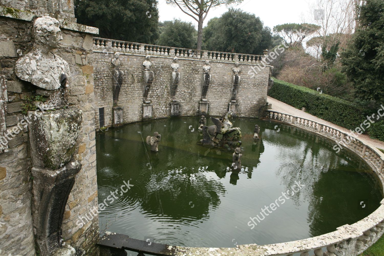Villa Lante Garden Rome Italy Editorial Stock Photo - Stock Image ...