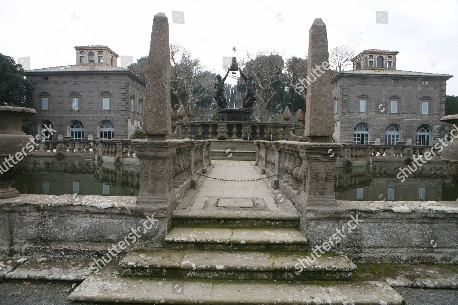 Villa Lante Garden Rome Italy Editorial Stock Photo - Stock Image ...