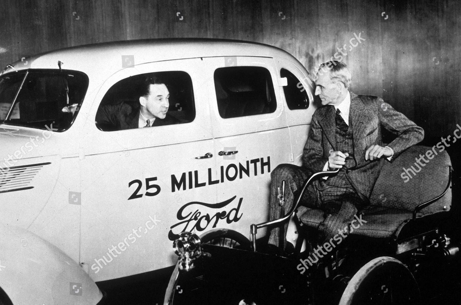 Henry Ford Son Edsel Jan 1937 Editorial Stock Photo - Stock Image ...