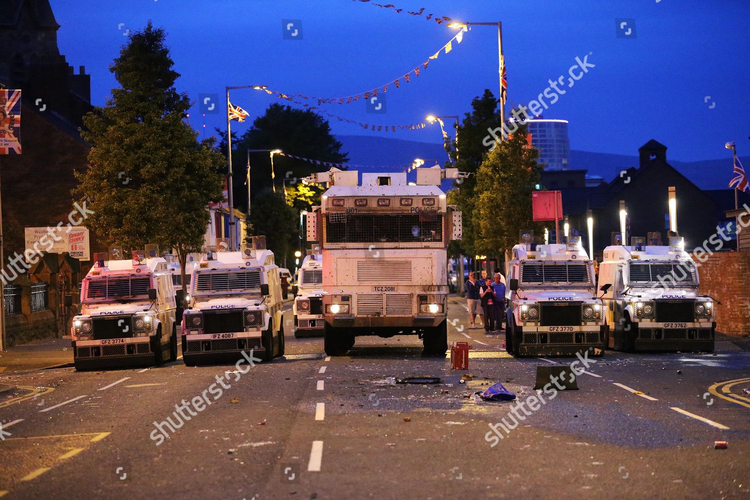 Psni Officers Lower Newtownards Road Editorial Stock Photo - Stock ...