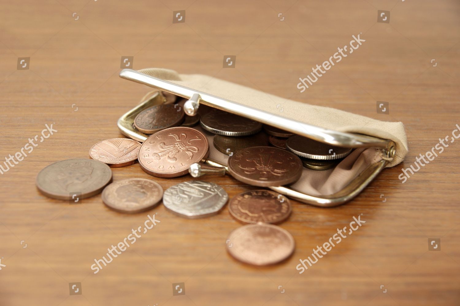 Purse British Coins Editorial Stock Photo - Stock Image | Shutterstock