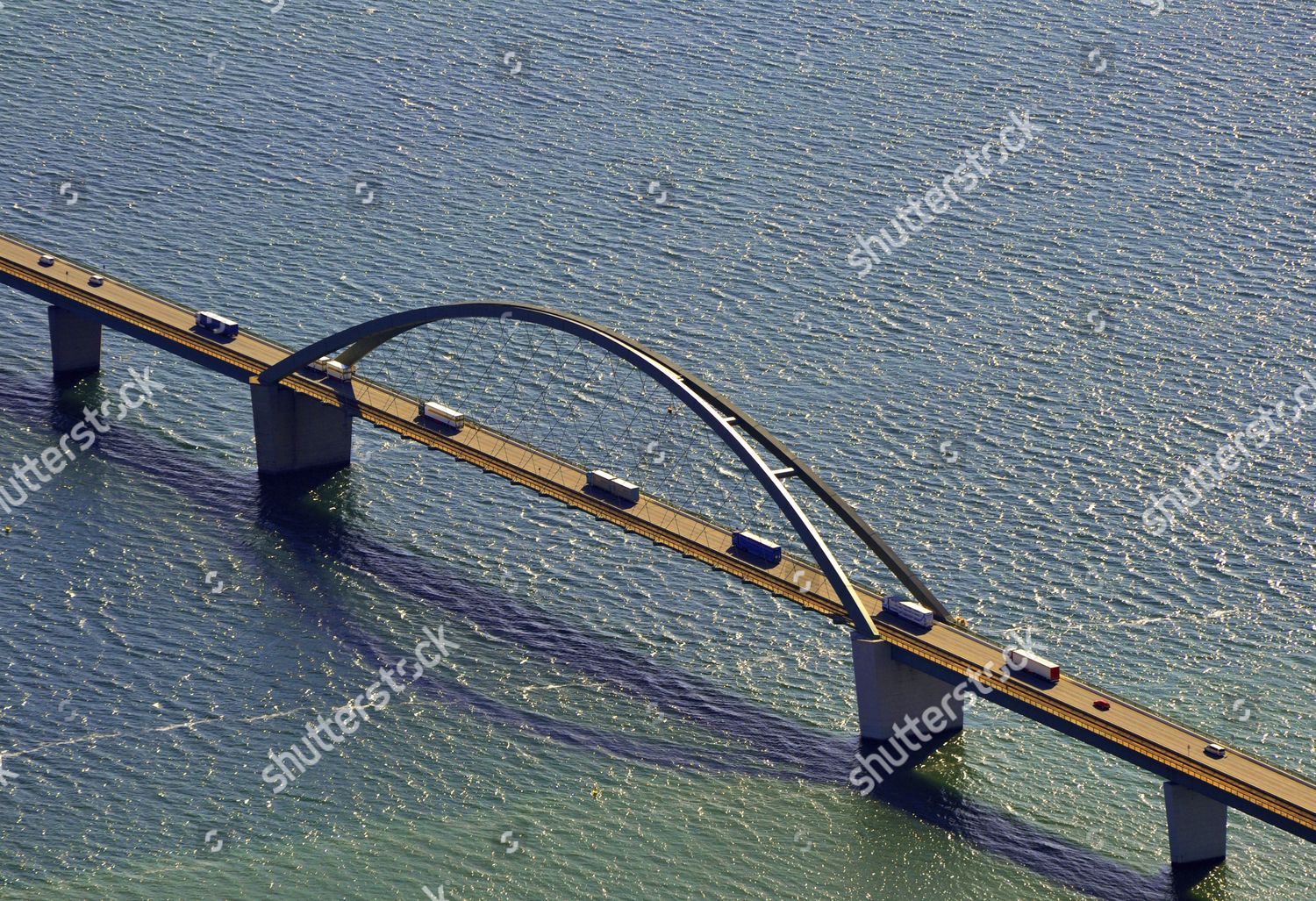Fehmarnsundbruecke Fehmarn Sound Bridge Editorial Stock Photo - Stock ...