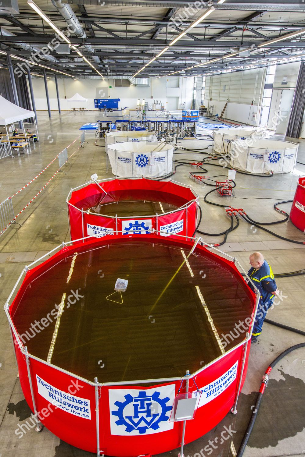 Recycling Tanks Drinking Water Treatment Plant Editorial Stock Photo ...