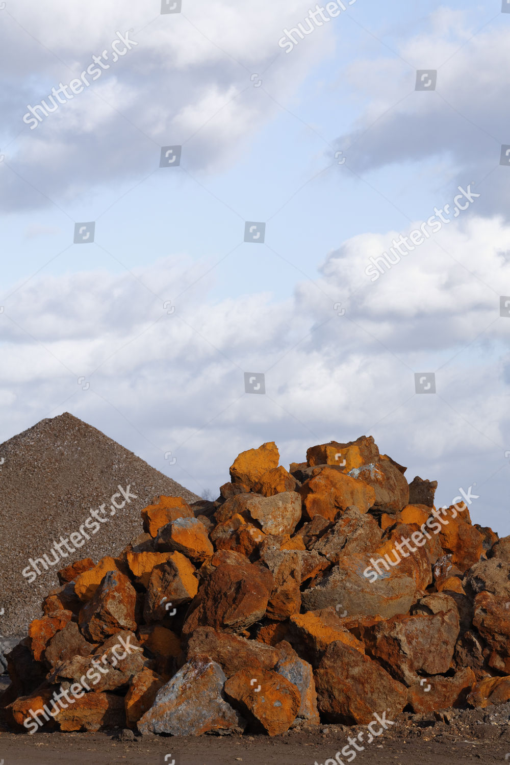 Stack Rusty Ferruginous Rocks Waiting Be Editorial Stock Photo - Stock ...