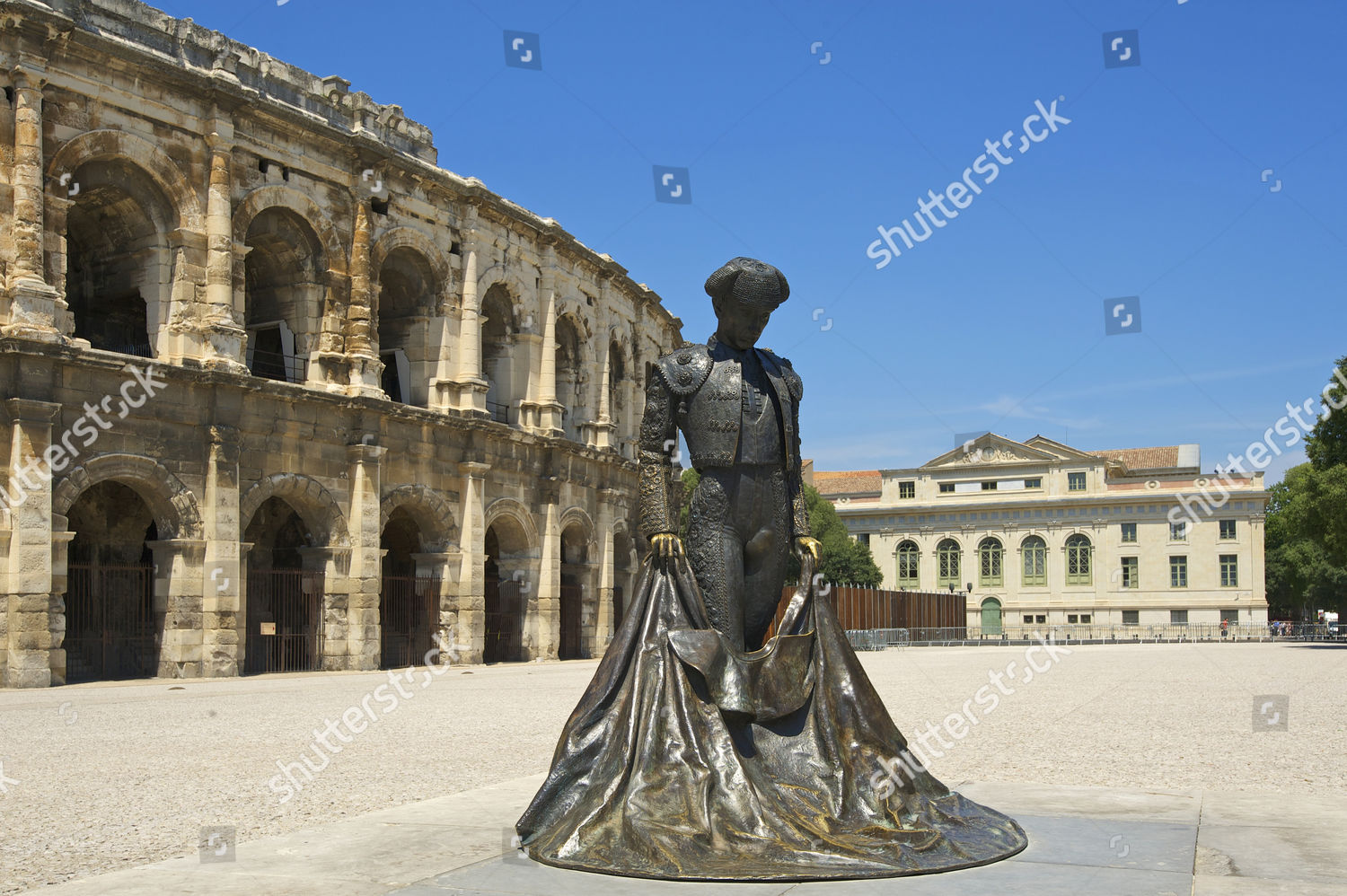 Statue Bullfighter Front Roman Amphitheatre Editorial Stock Photo ...