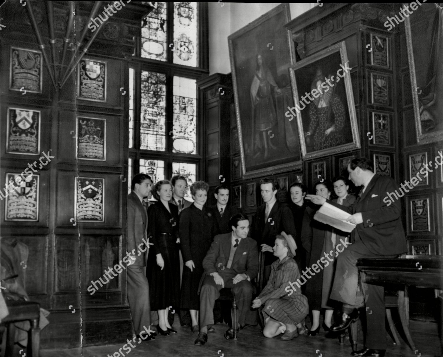 Donald Wolfit Theatre Company Rehearse Middle Editorial Stock Photo ...