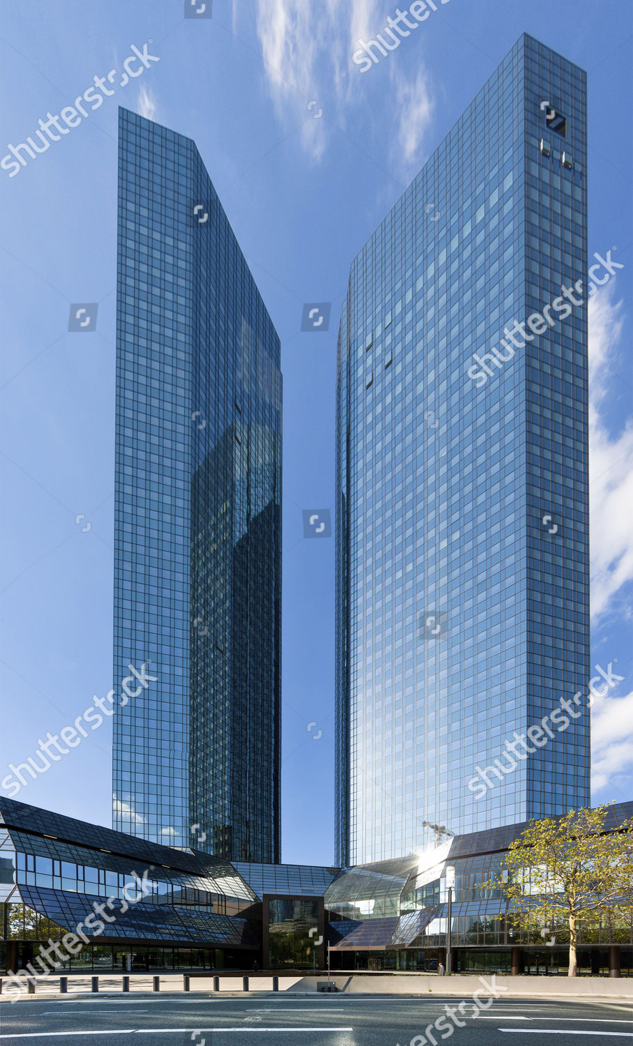 Corporate Headquarters Deutsche Bank Twin Towers Editorial Stock Photo ...