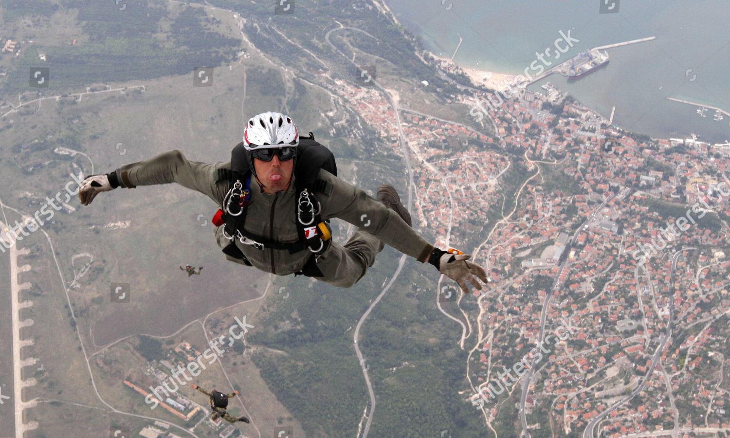 Bulgarian Navy Special Forces Officer Skydiving Editorial Stock Photo ...