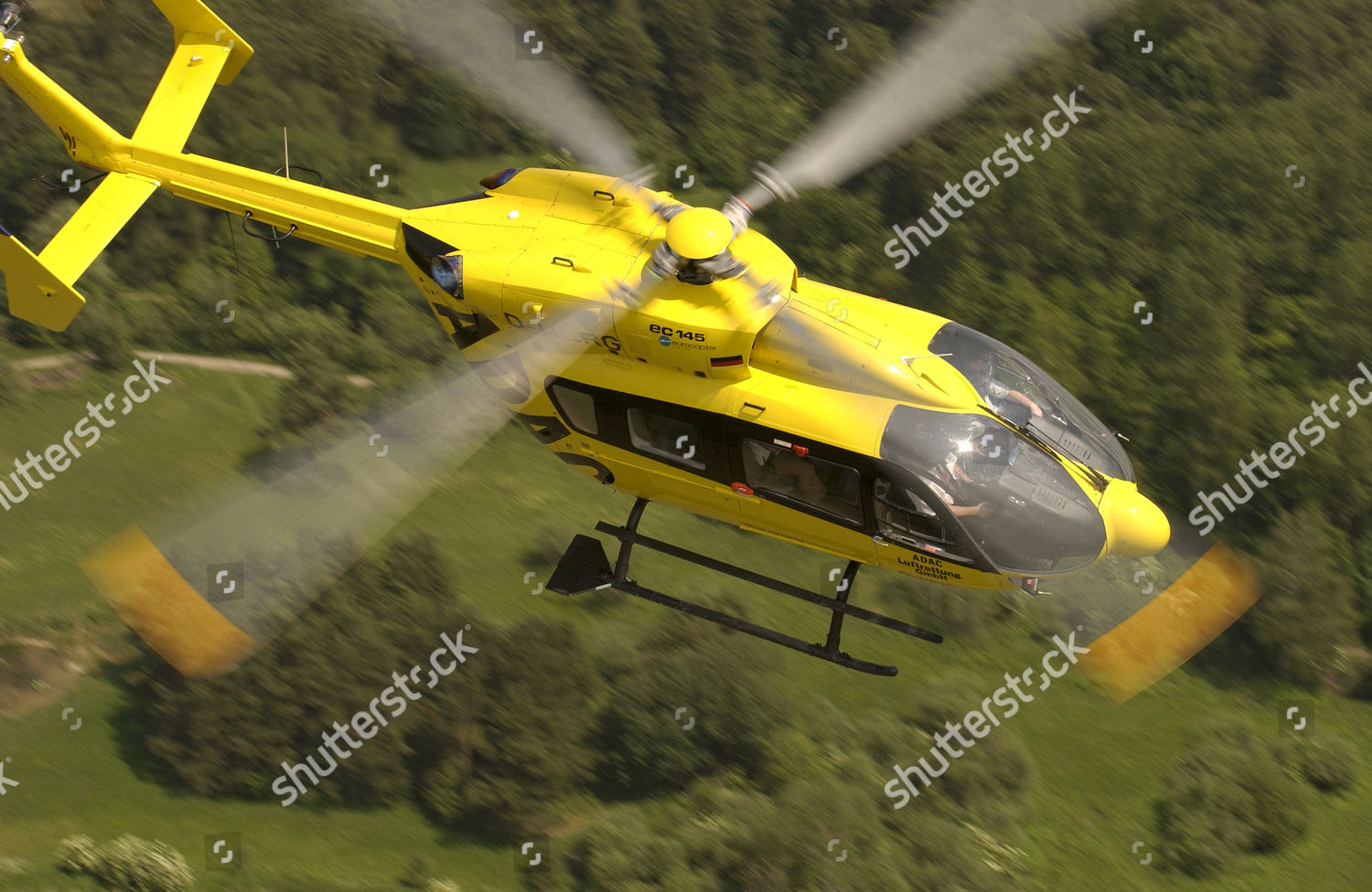 Adac Helicopter Flying Over Forest Editorial Stock Photo - Stock Image ...