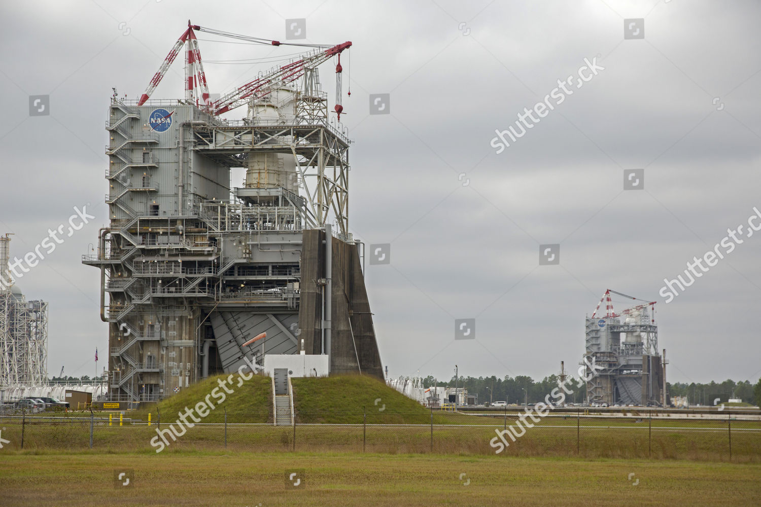 Rocket Engine Test Stand Nasas Stennis Editorial Stock Photo - Stock ...