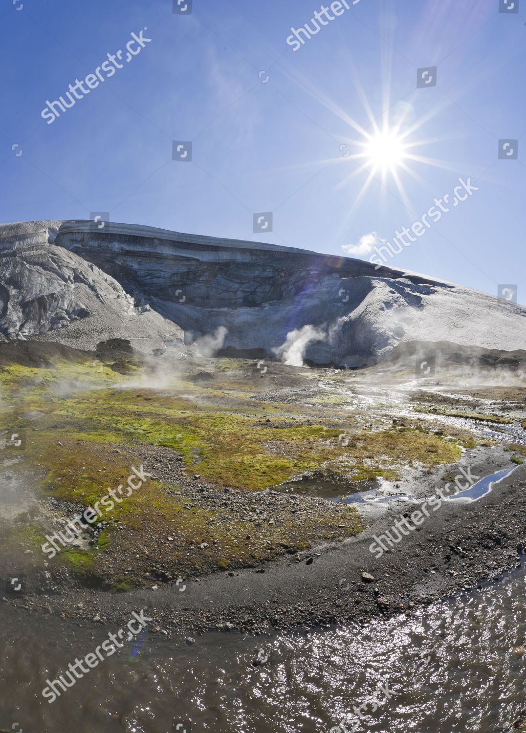 Hot Springs Front Ishellir Ice Cave Editorial Stock Photo - Stock Image ...