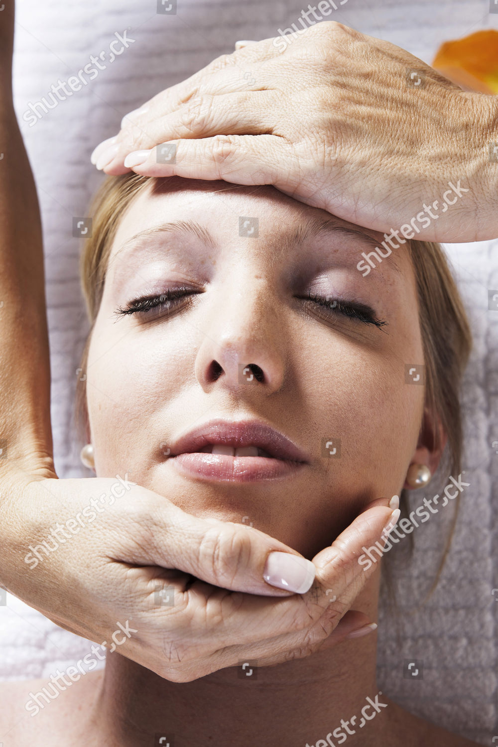Model Released Young Woman Being Treated Editorial Stock Photo - Stock ...