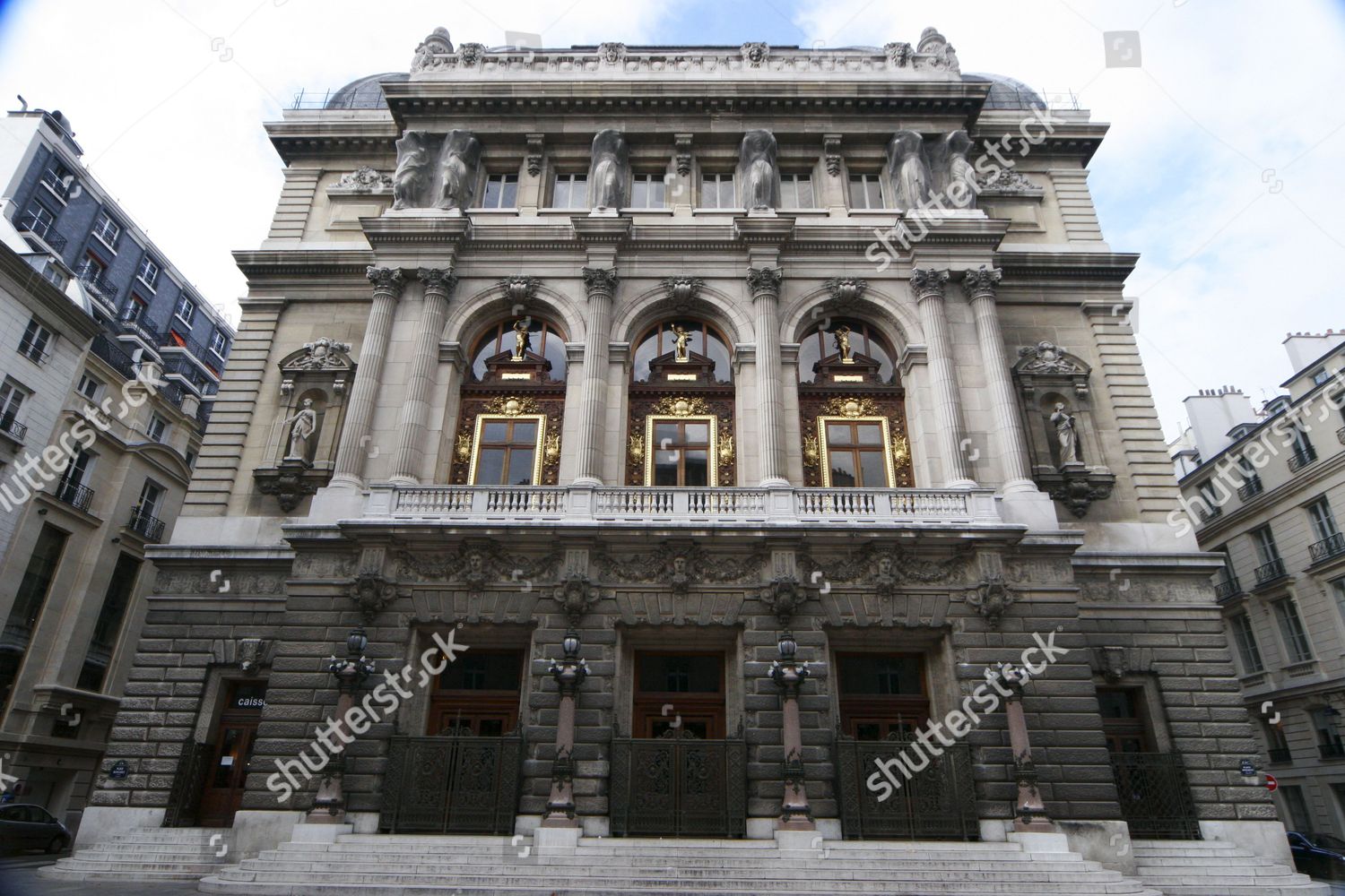 Opera Comique Theatre National Paris France Editorial Stock Photo ...