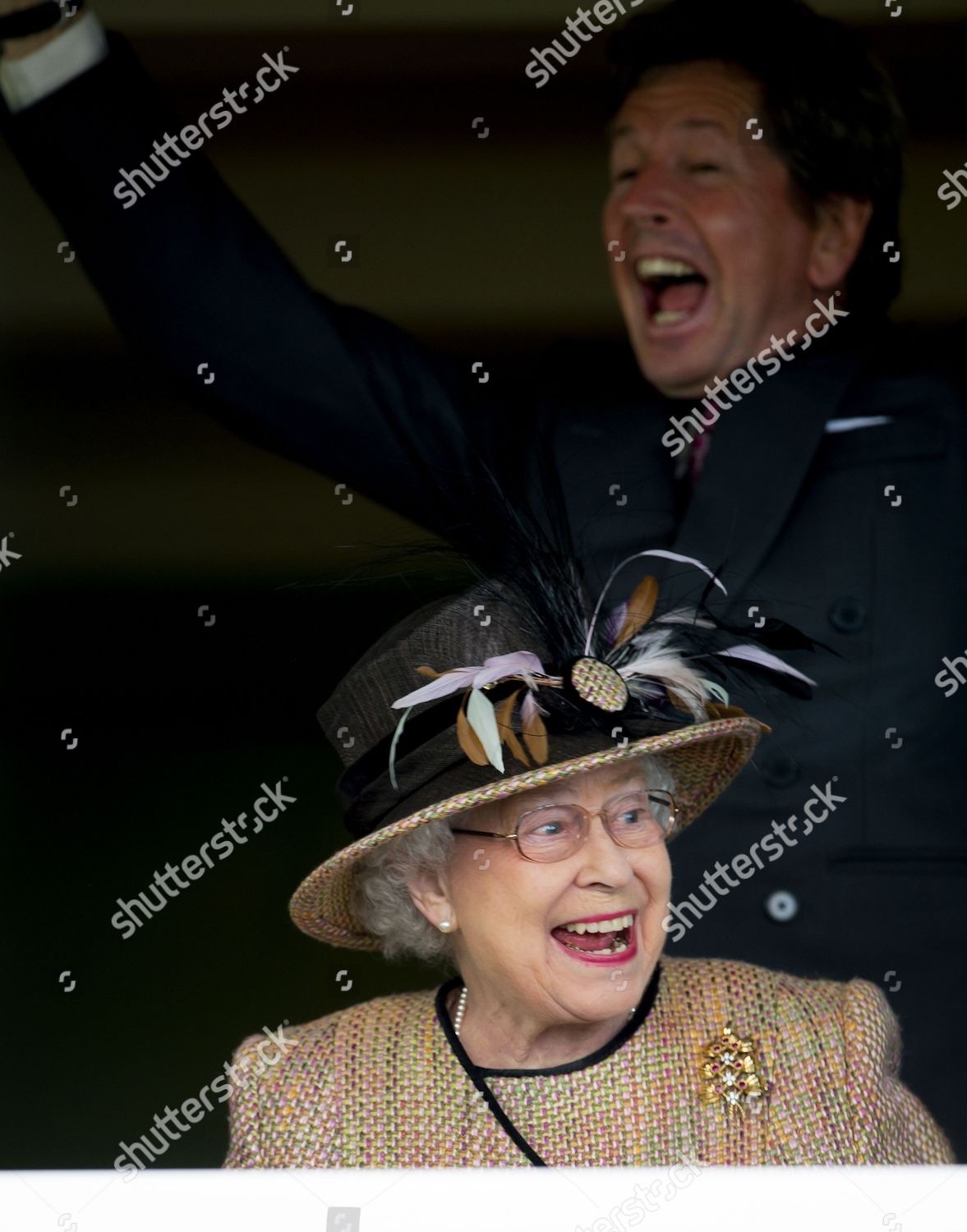 Queen Elizabeth Ii Her Racing Manager Editorial Stock Photo - Stock ...