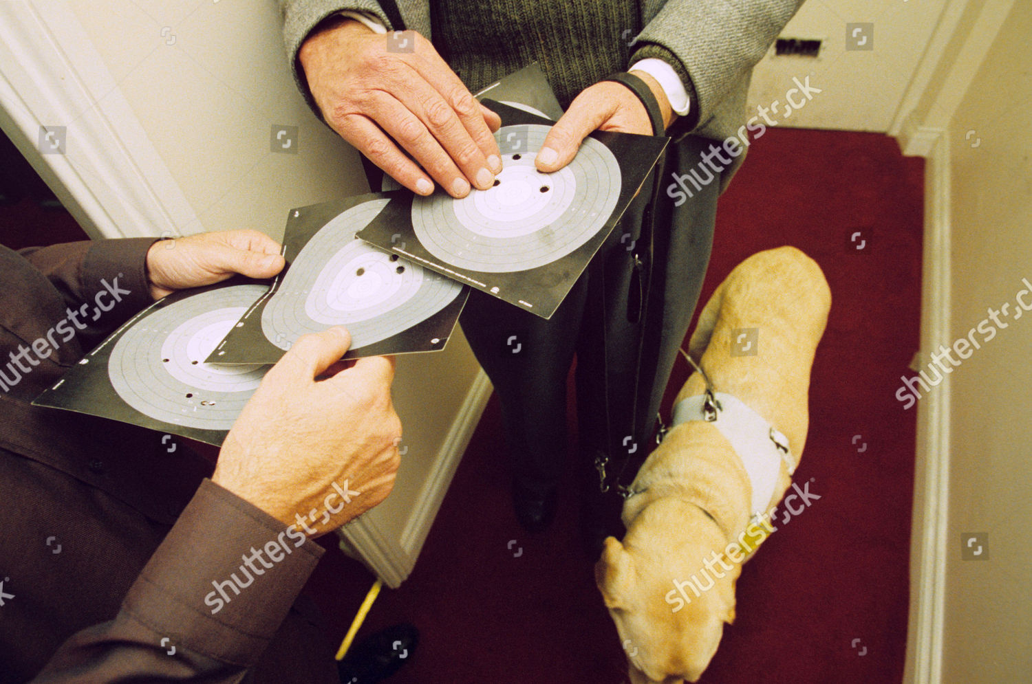 Blind Man Holding Shooting Target Editorial Stock Photo - Stock Image ...