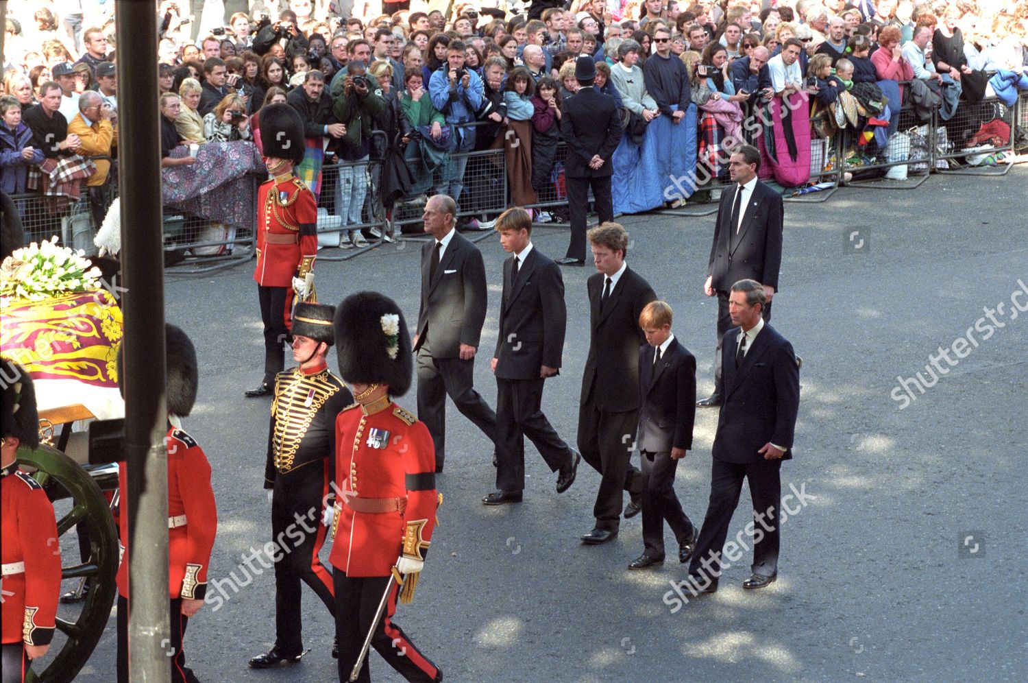 Princess Diana Funeral British Royalty September Editorial Stock Photo ...