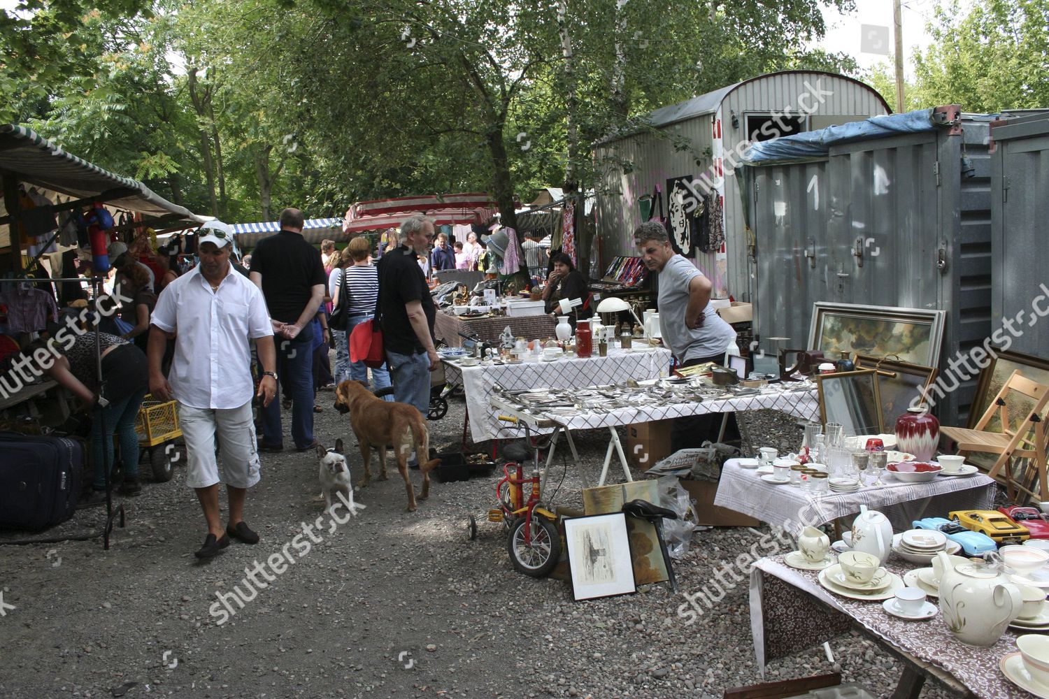 Flohmarkt Mauerpark Berlin Germany Editorial Stock Photo - Stock Image ...