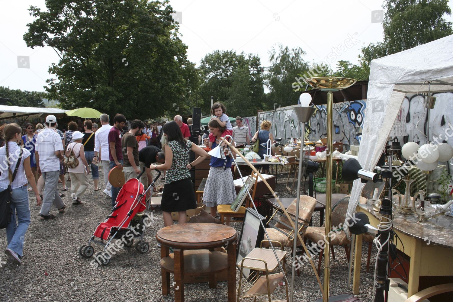Flohmarkt Mauerpark Berlin Germany Editorial Stock Photo - Stock Image ...