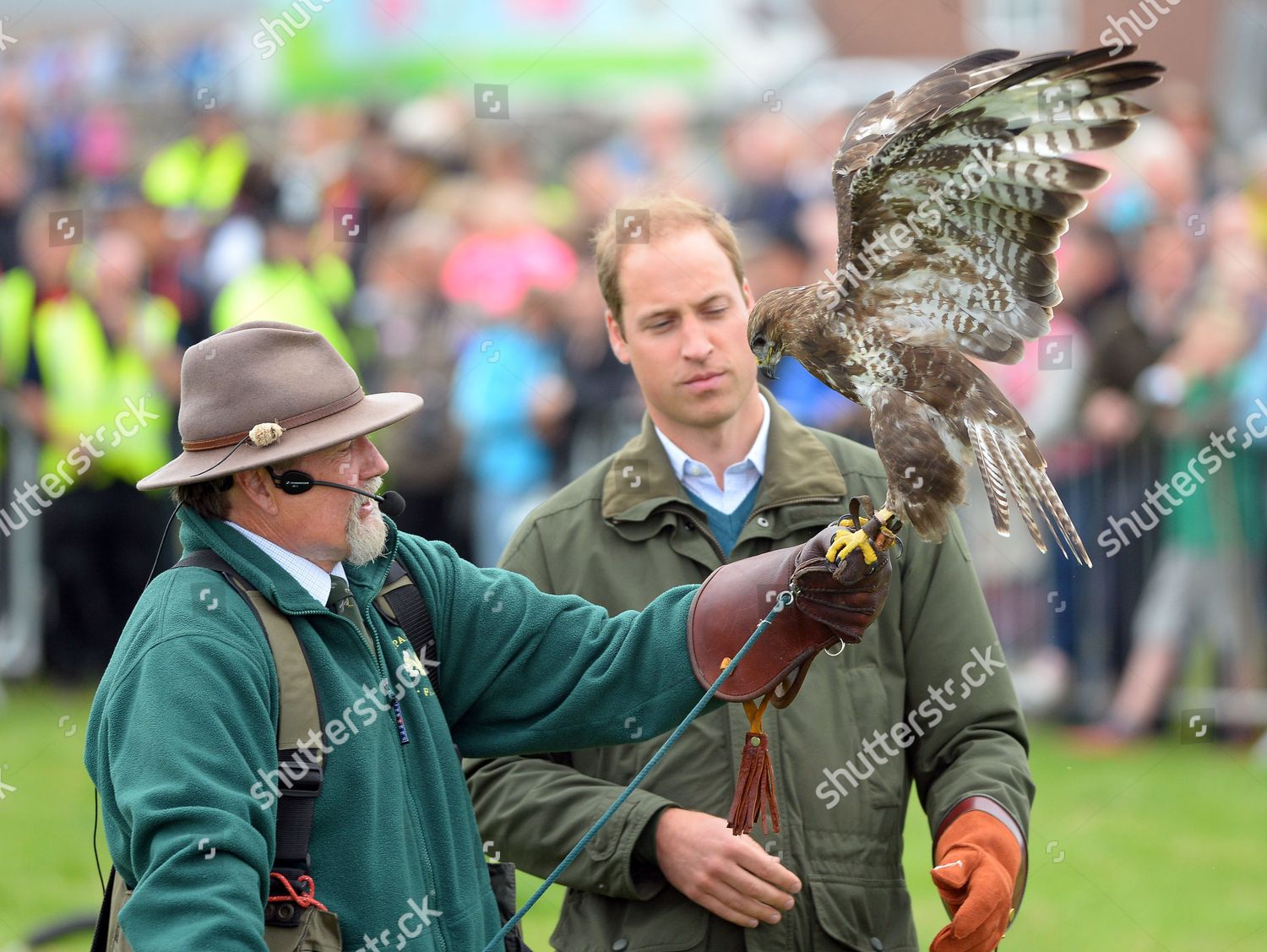 Prince William Taking Part Falconry Display Editorial Stock Photo ...