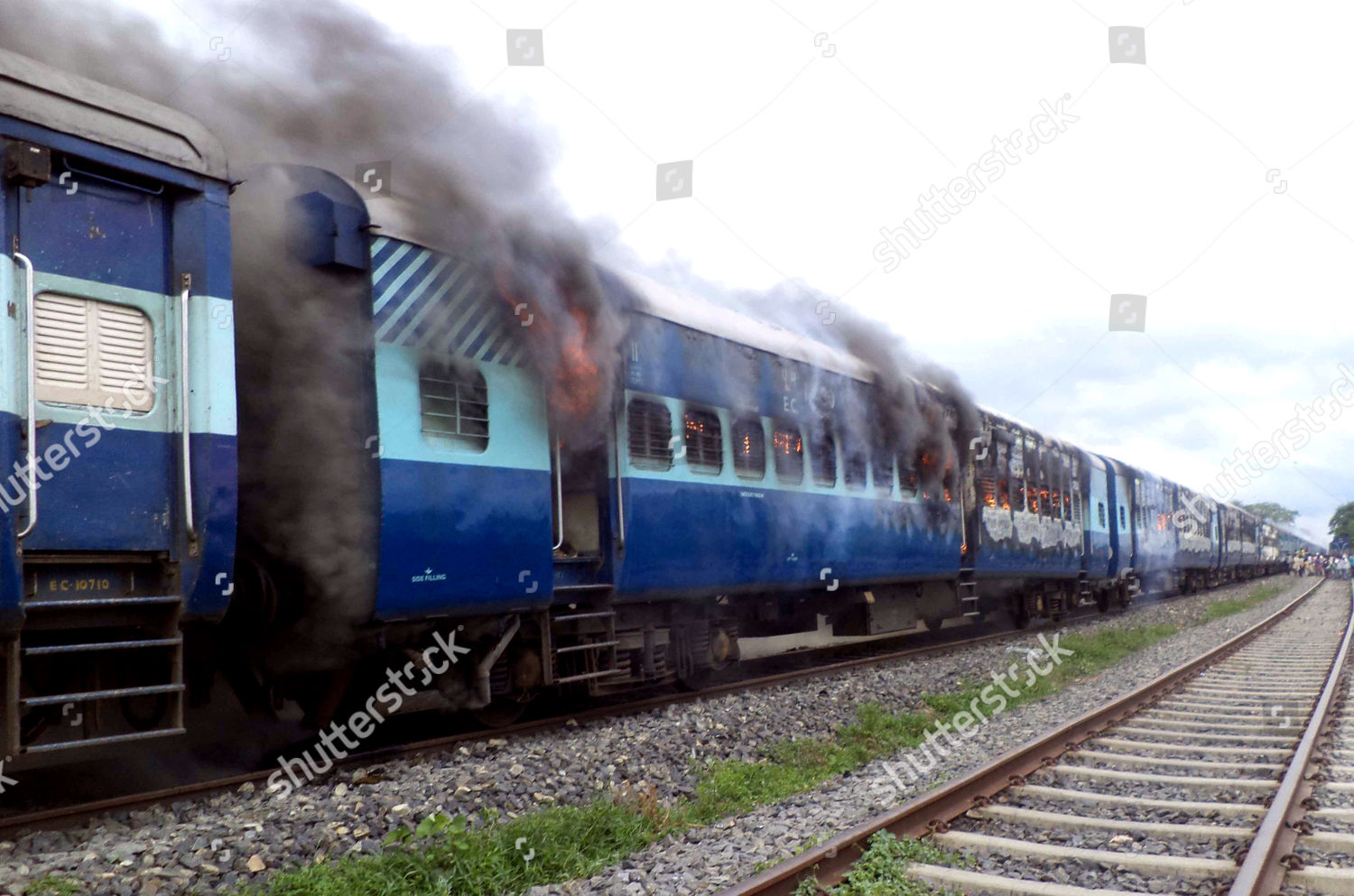 Carriages Rajya Rani Express Train Seen Editorial Stock Photo - Stock ...