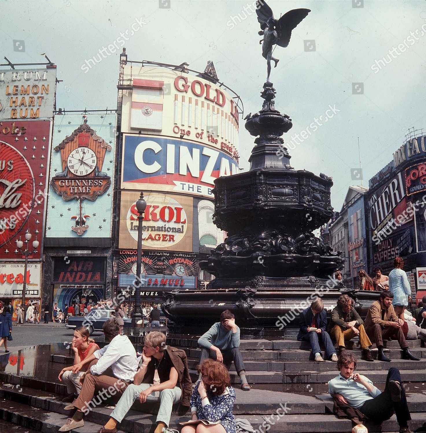 Piccadilly Circus London England Britain 1969 Editorial Stock Photo ...