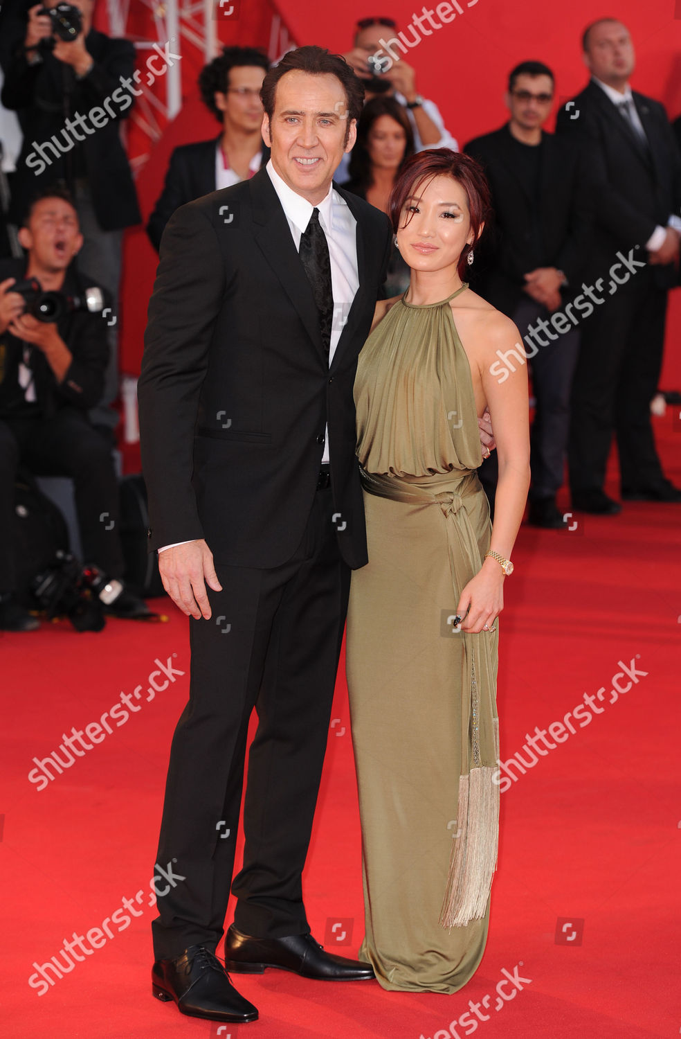 Nicolas Cage Alice Kim Cage Editorial Stock Photo - Stock Image ...