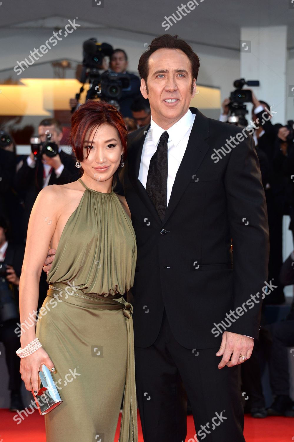 Nicolas Cage Alice Kim Cage Editorial Stock Photo - Stock Image ...