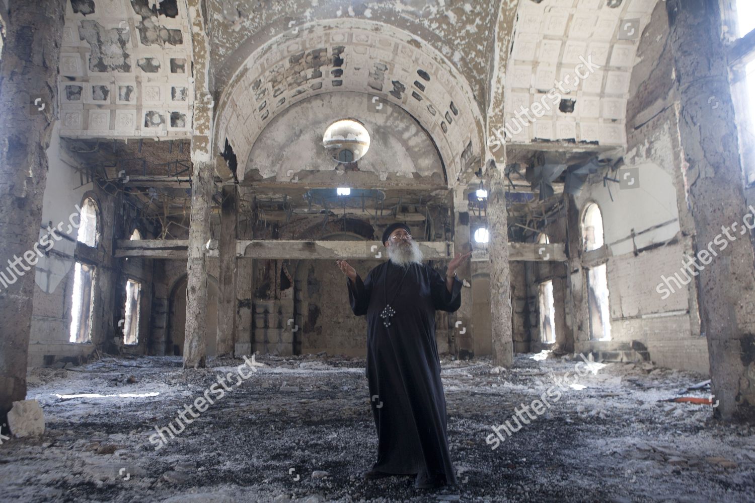 Christian Coptic Priest Father Samuel Stands Editorial Stock Photo ...
