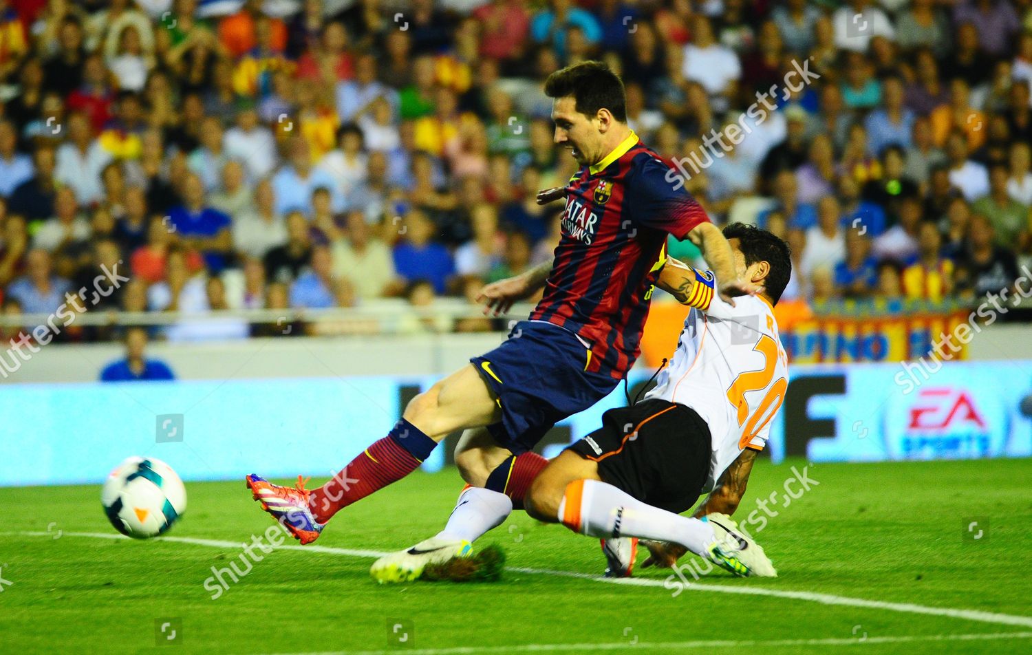 Lionel Messi Barcelona Scores Opening Goal Editorial Stock Photo ...