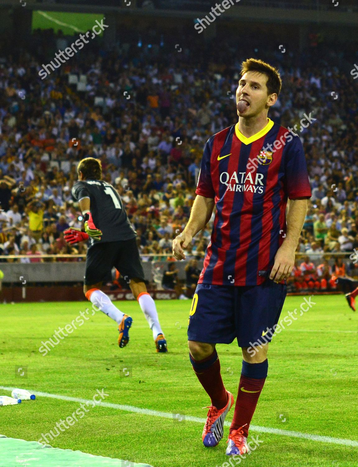 LIONEL MESSI BARCELONA STICKS OUT ENORMOUS Editorial Stock Photo ...